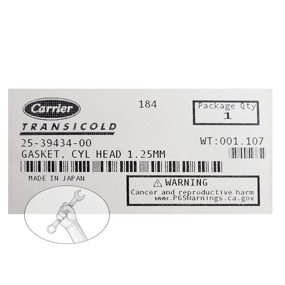 25-39434-00 OEM Head Gasket 1.25mm Carrier Transicold | Canadian ...