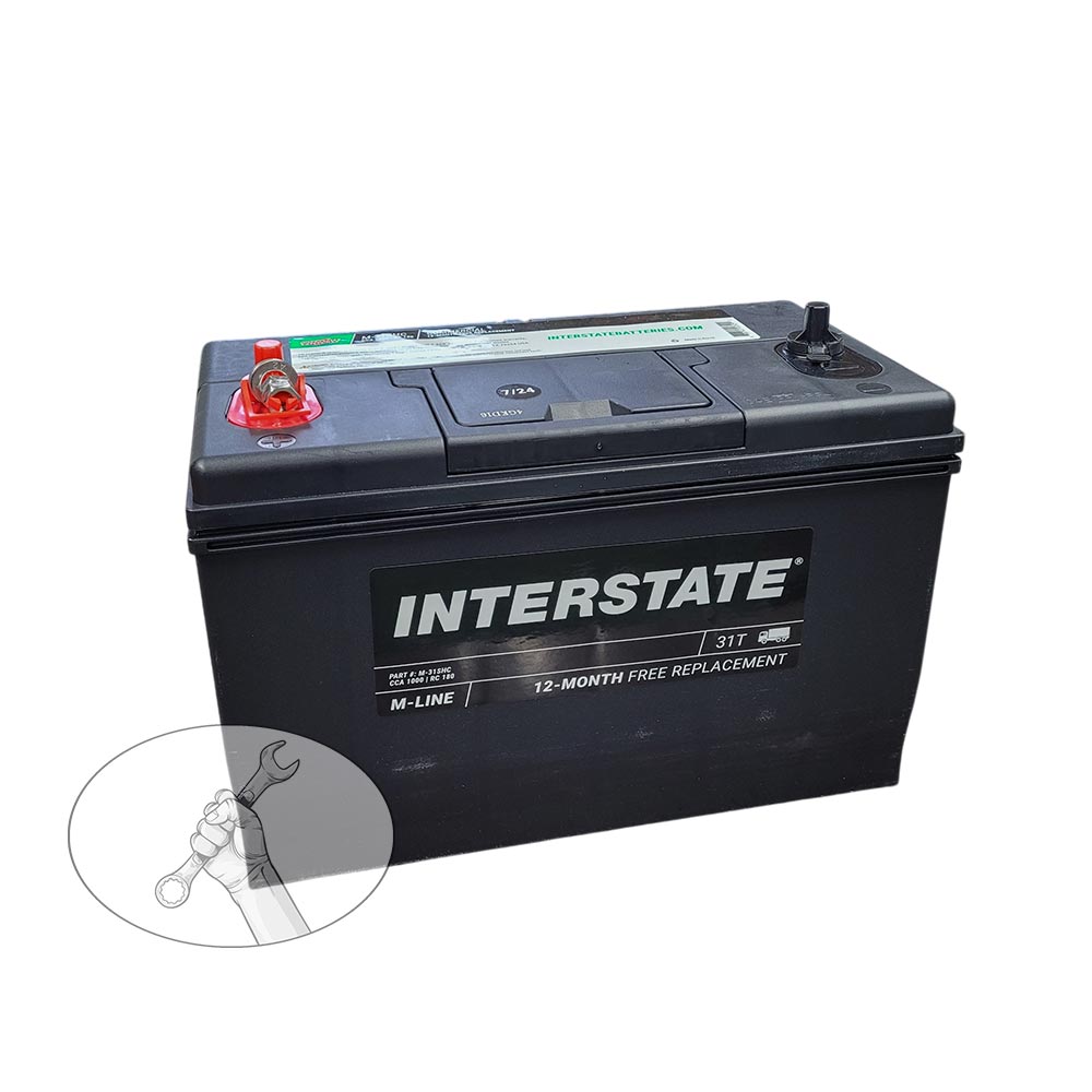 M31SHC INTERSTATE Commercial Group Size 31S Battery, 1000 CCA ...