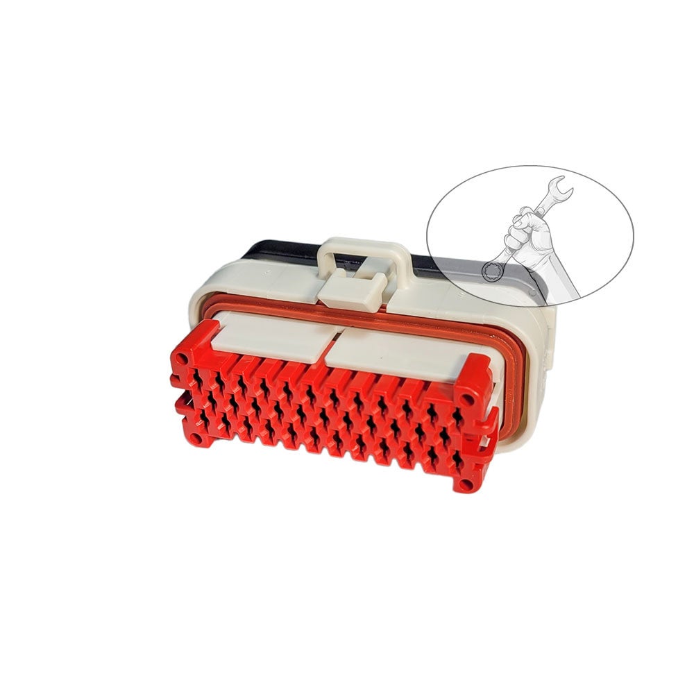 41-5190 Connector 35 pin Male Plug WHITE 415190, for Thermo-King ...